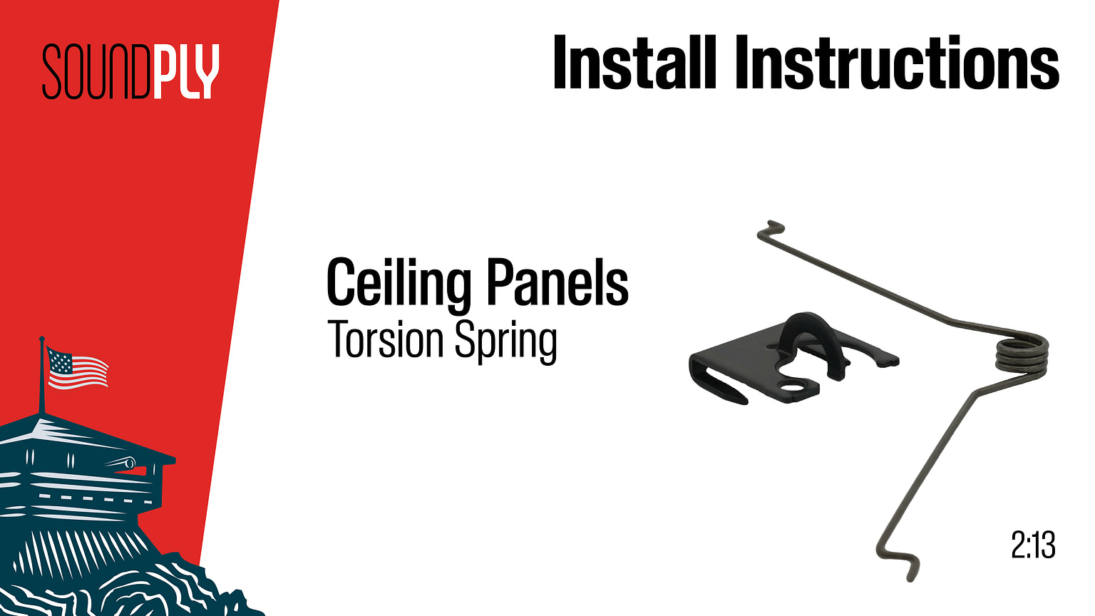 Install Video - Ceiling Panels Torsion Spring | SoundPly